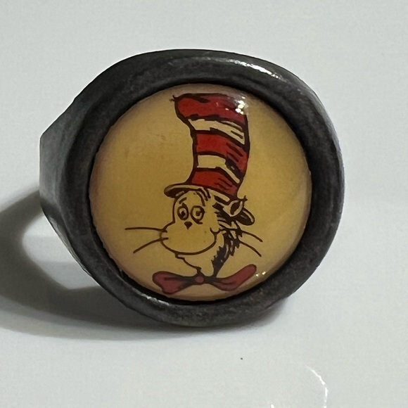 Jewelry | Vintage 196s Dr Seuss Cat In The Hat Ring Adjustable Band ...